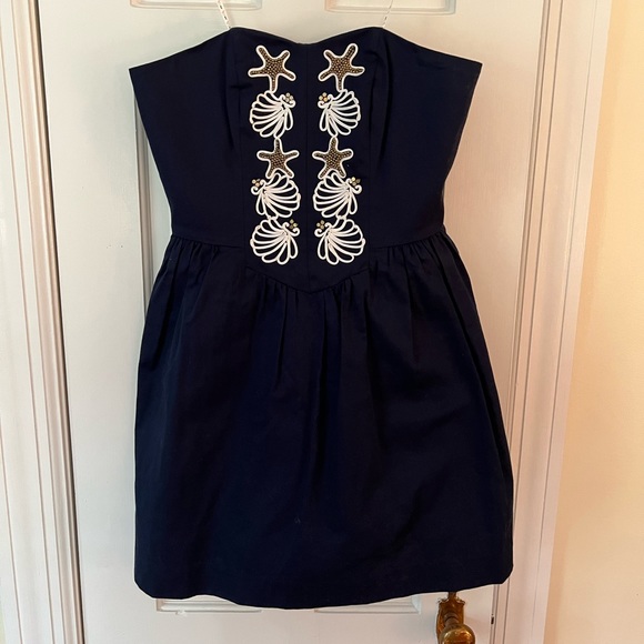 Lilly Pulitzer | Dresses | Lilly Pulitzer Navy Starfish And Seashell ...